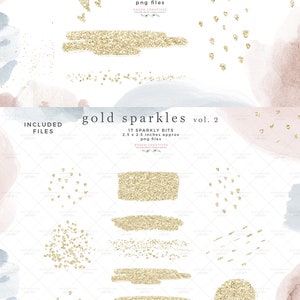 Gold Sparkle Glitter Clipart Overlay, Sublimation PNG File Logo ...