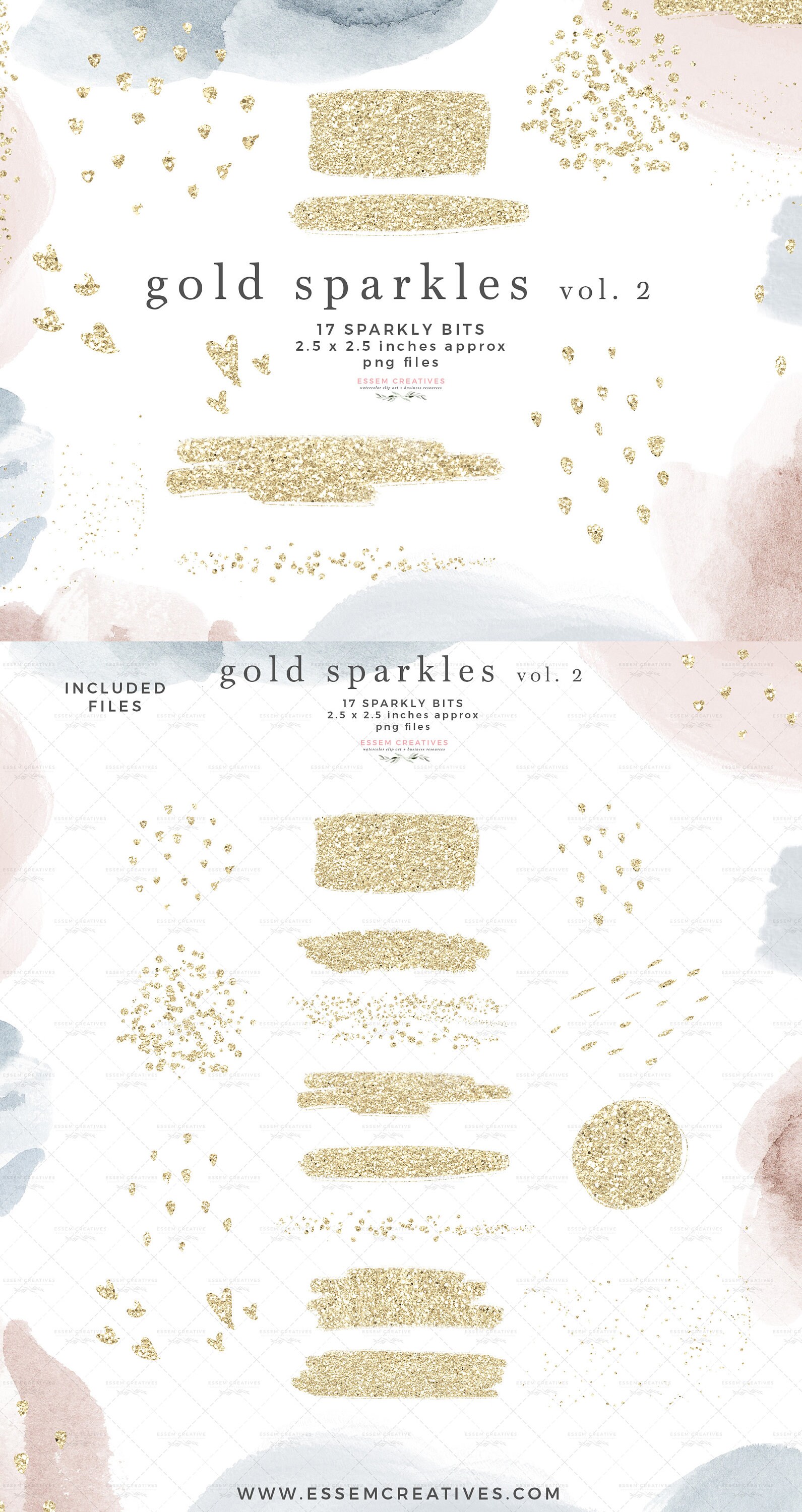 Gold Sparkle Glitter Clipart Overlay, Sublimation PNG File Logo ...