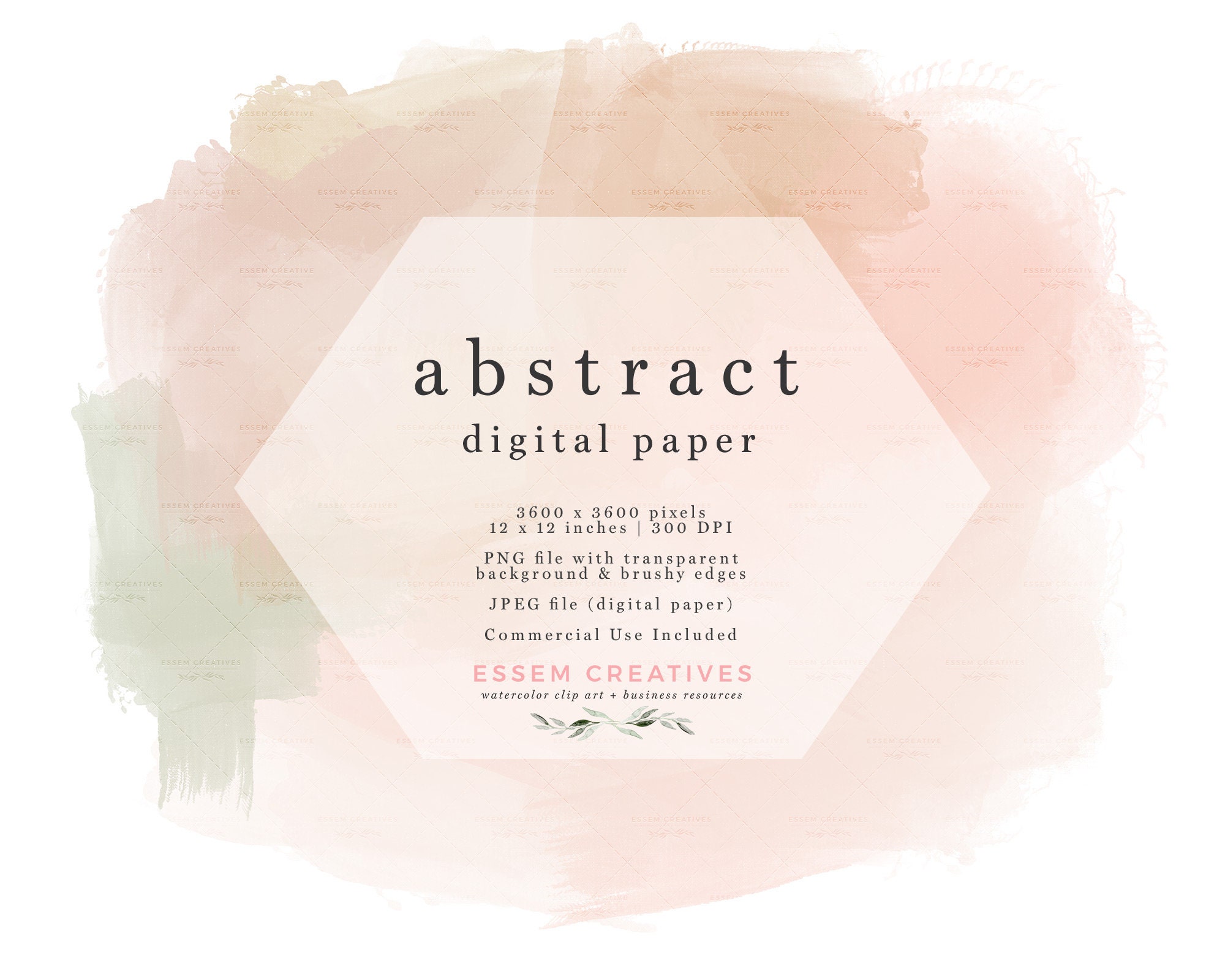 Abstract Watercolor Artistic Background Digital Paper Neutral | Etsy