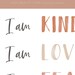 Neutral Affirmations for Kids Poster, Boho Daily Saying Print ...