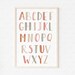 Buy Neutral Alphabet and Numbers Print, Boho Alphabet Poster, PRINTABLE ...