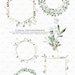 Watercolor Eucalyptus Wreath Clipart Eucalyptus Frame Clip - Etsy