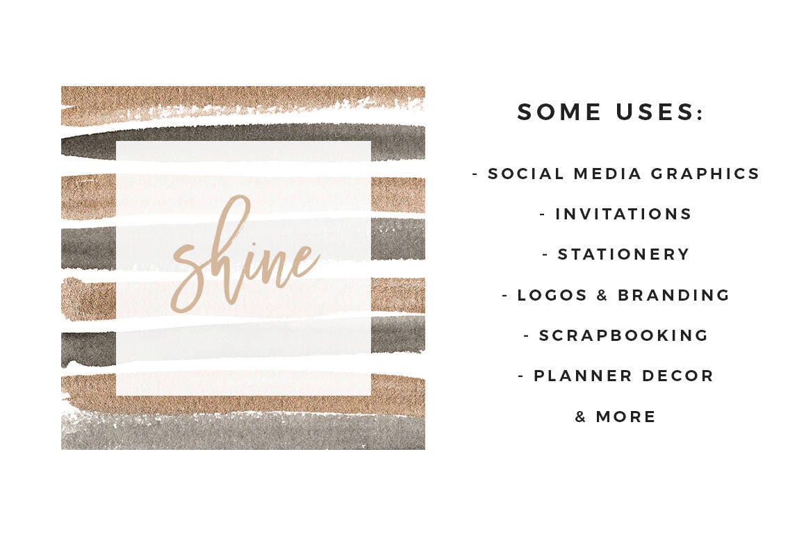 Black and Gold Watercolor Splash Clipart Paint Splatter - Etsy