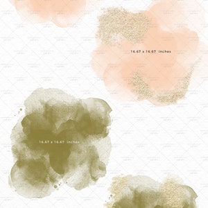 Peach Orange Floral Clipart, Boho Wreath Clipart, Watercolor Floral ...