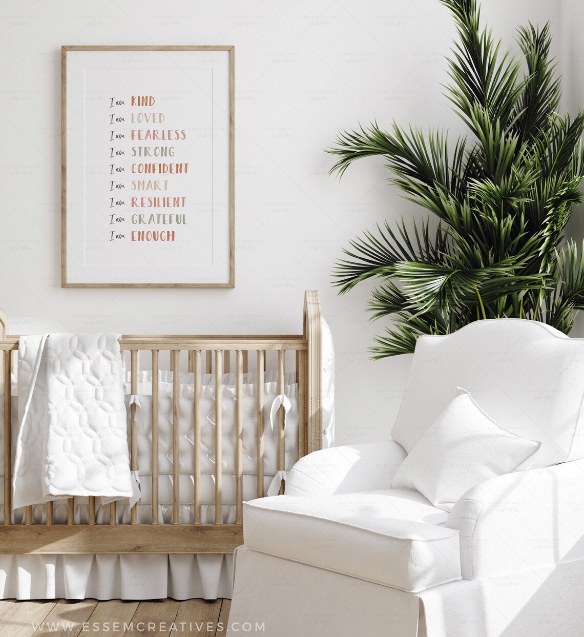 Neutral Affirmations for Kids Poster, Boho Daily Saying Print ...