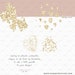 Gold Sparkle Glitter Clipart Overlay, Brush Stroke Sublimation PNG ...