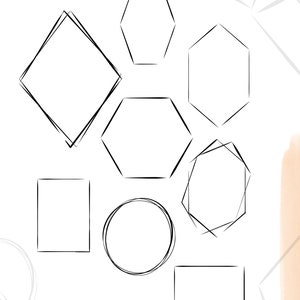 Empty Gold Glitter Geometric Frames Clipart, Rose Gold Silver Crystal ...