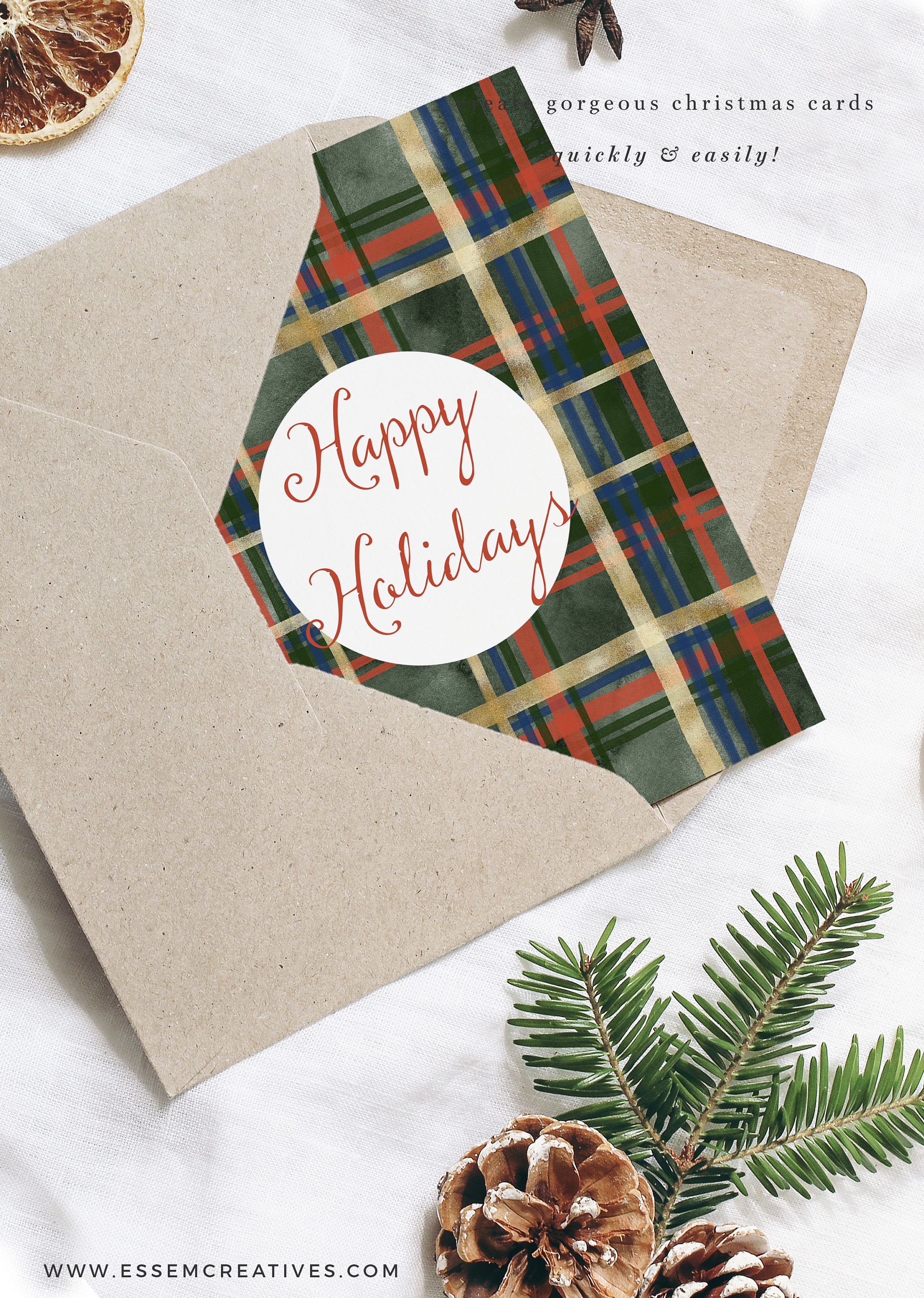 Christmas Plaid Pattern Digital Paper Seamless Repeat, Watercolor ...