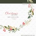 Watercolor Christmas Clipart, Winter Greens Leaves Branch Clip Art ...