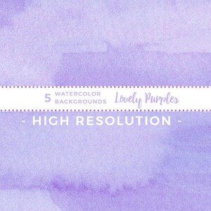 Abstract Purple Watercolor Clipart, Lilac Watercolour Background, Mauve ...