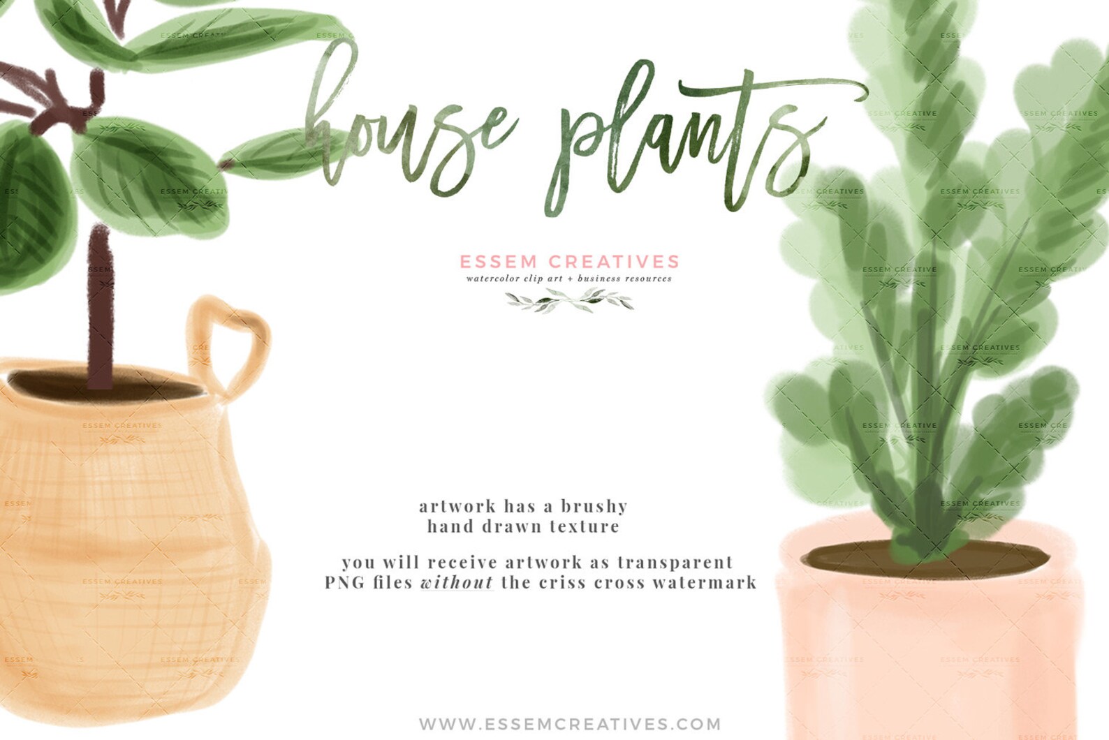 Watercolor House Plants Clip Art Indoor Plants Potted Plant - Etsy ...