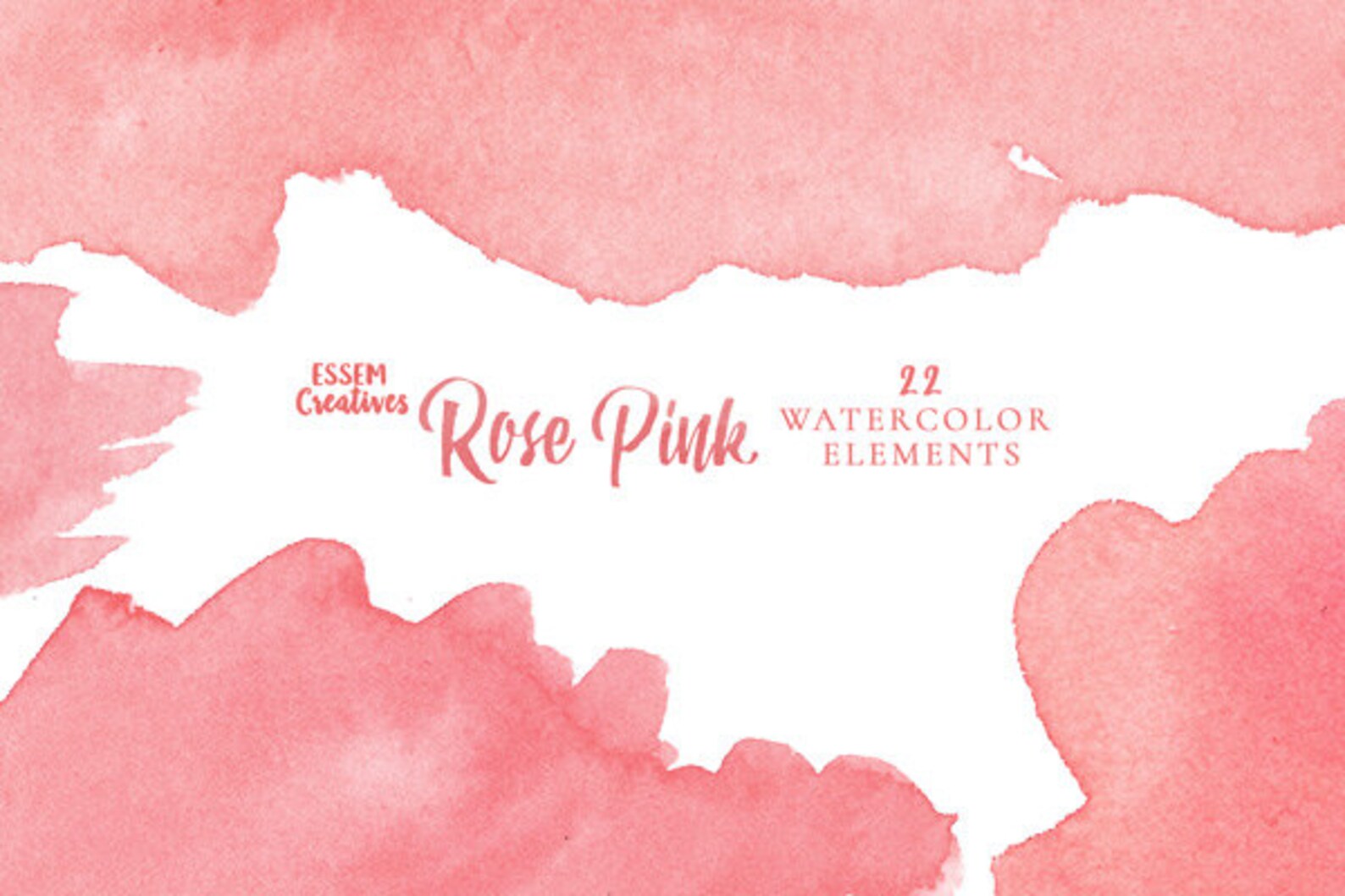Pink Watercolor Splash Clipart, Blush Pink Ombre Background for Logo ...