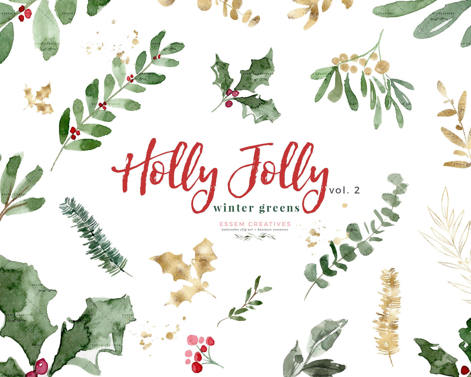 Evergreen Leaves Clipart