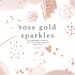 Rose Gold Sparkle Glitter Clipart Overlay Sublimation PNG - Etsy