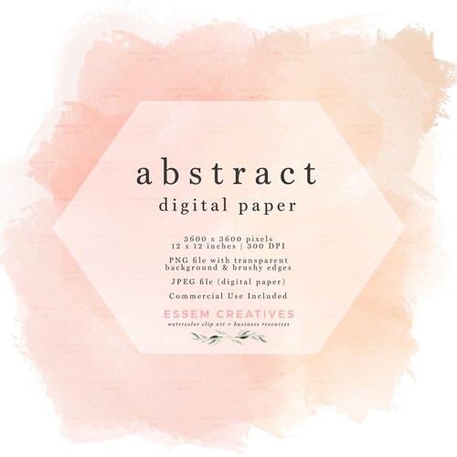 Abstract Watercolor Artistic Background Digital Paper Neutral | Etsy