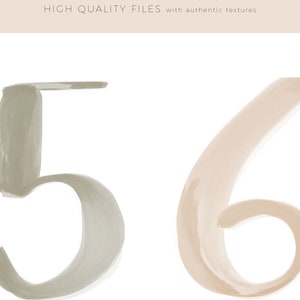 Neutral Numbers Poster, Boho 0-10 Print, 123 PRINTABLE Wall Art ...