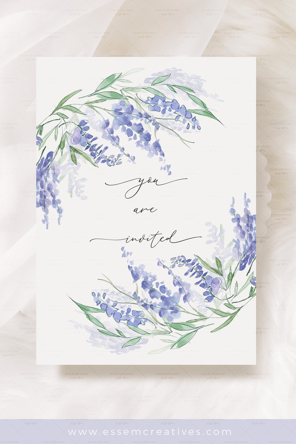 Regency Wisteria Floral Clipart Watercolor Wreath Clipart - Etsy