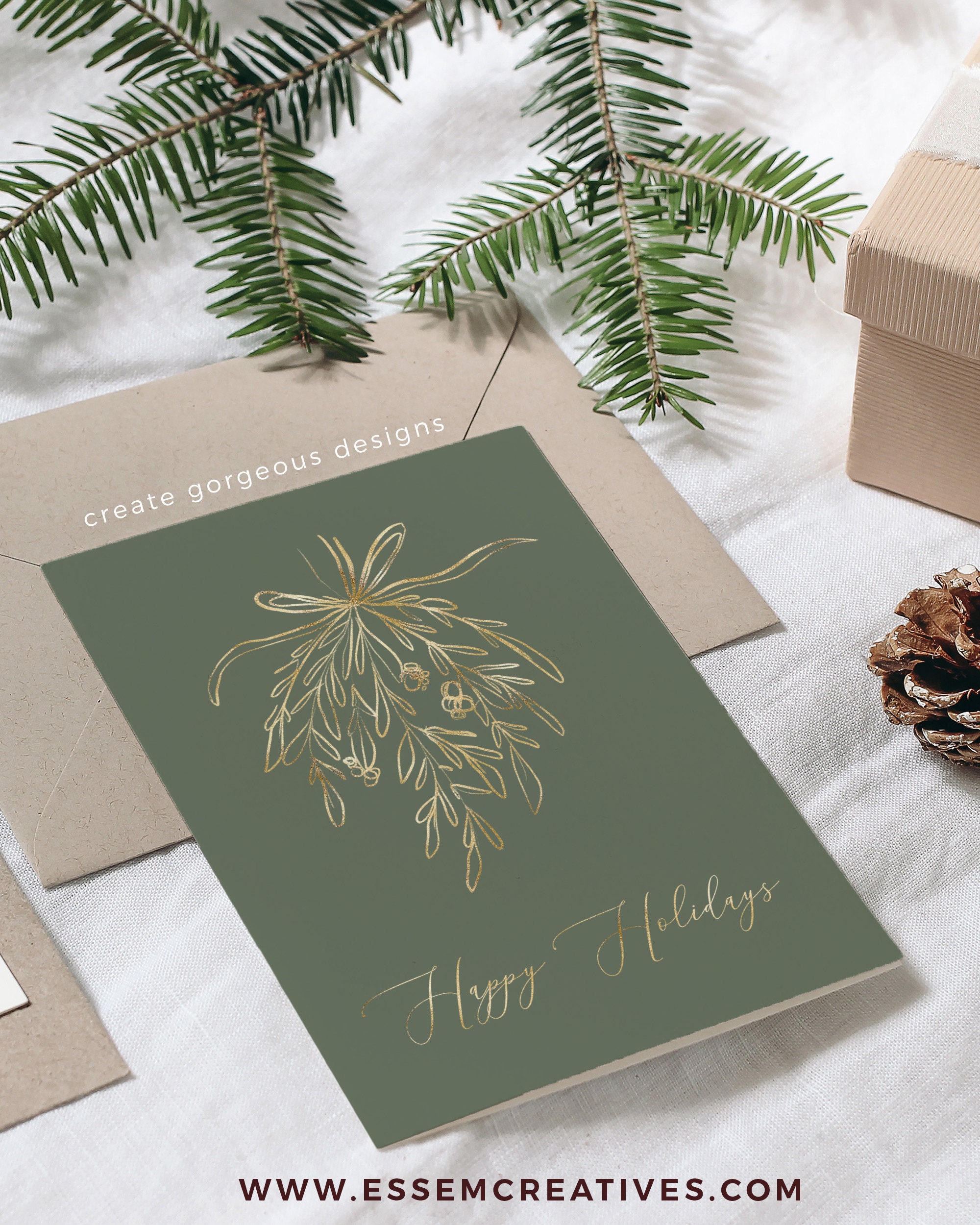 Christmas Line Art Wreath Clipart, Holly Jolly Clip Art, Fine Art ...