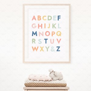 Alphabet Poster for Kids, ABC Printable for Preschool Classroom ...