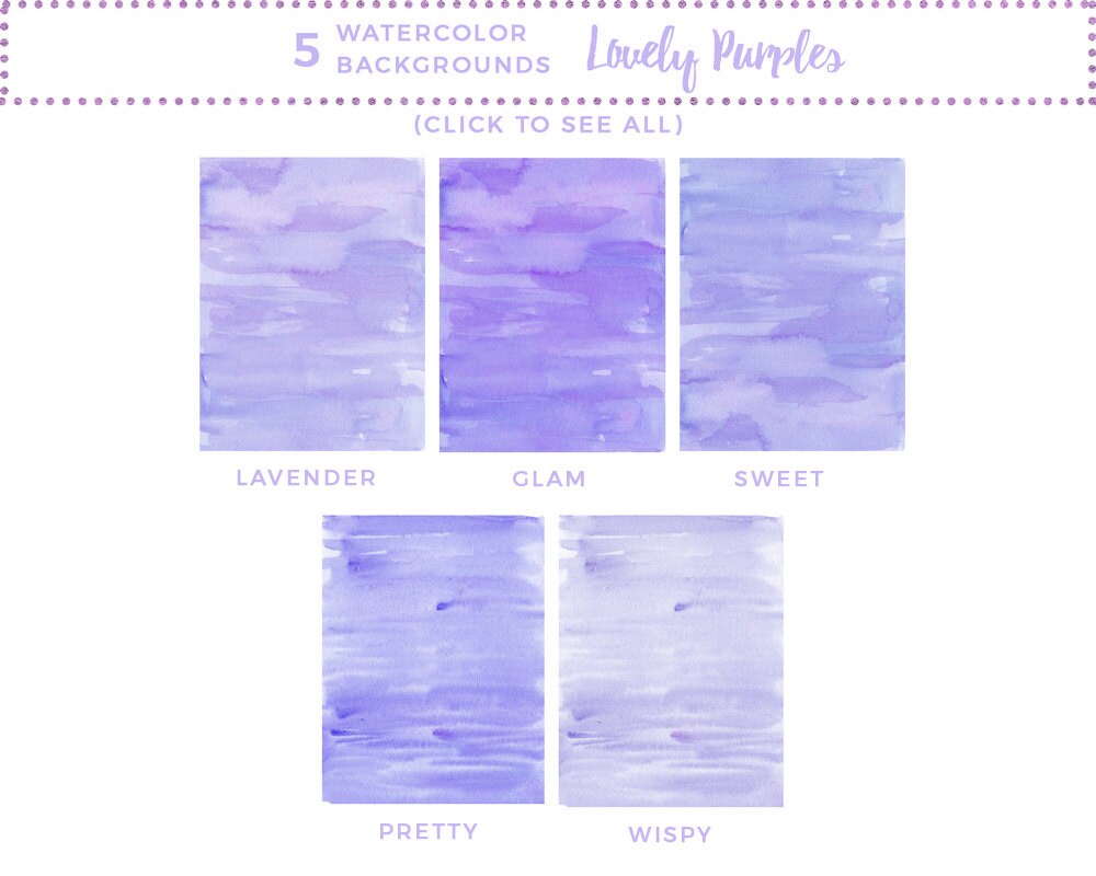 Abstract Purple Watercolor Clipart, Lilac Watercolour Background, Mauve ...