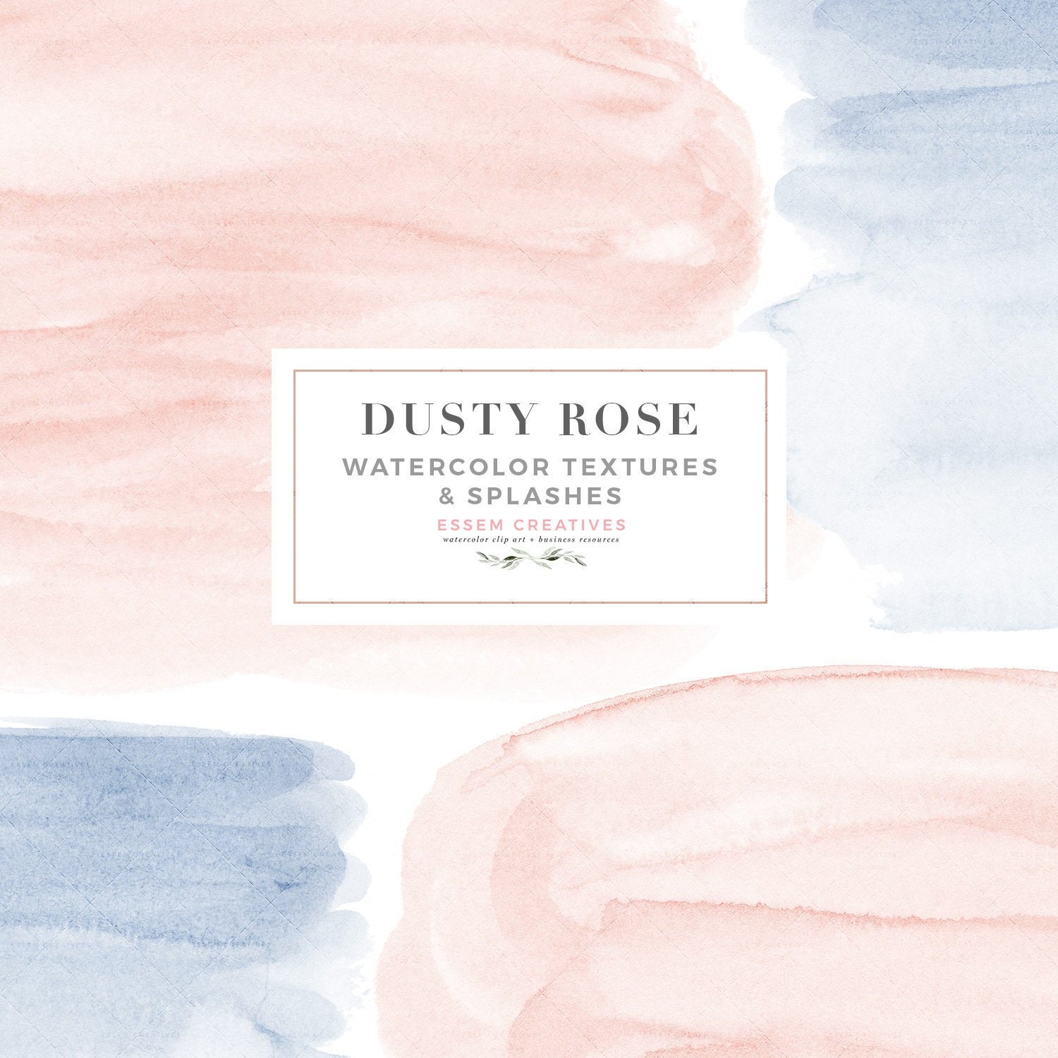 Watercolor Splash Brush Strokes Clipart Abstract Dusty Rose | Etsy