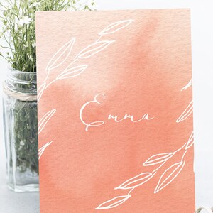 Coral Watercolor Ombre Splash, Calligraphy Background, Watercolor ...