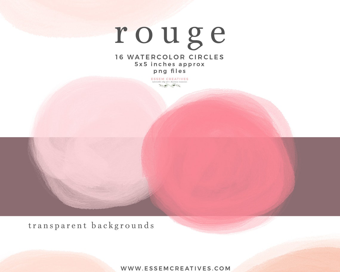 Pink Watercolor Circles Clipart Instagram Story Highlight | Etsy India