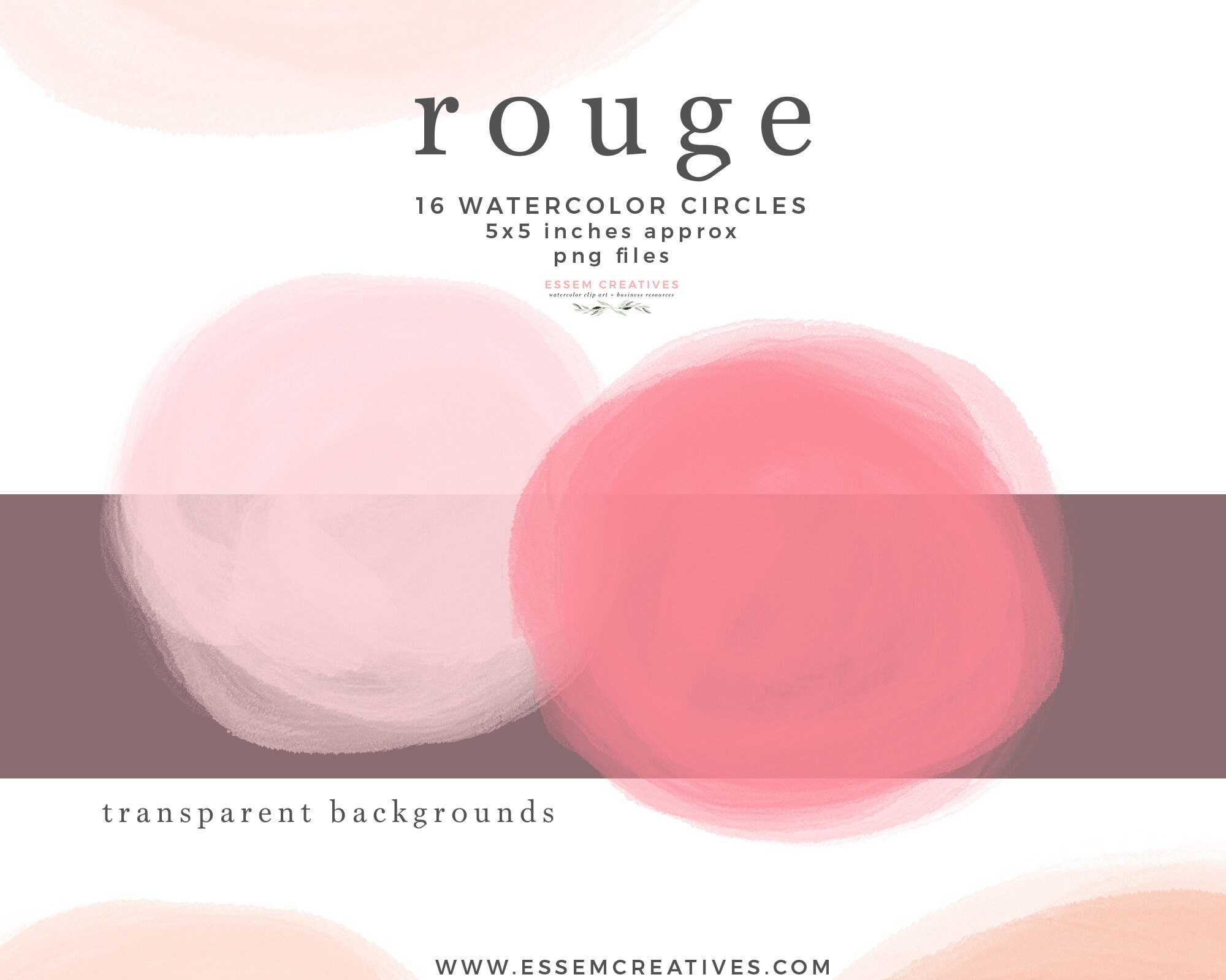 Pink Watercolor Circles Clipart Instagram Story Highlight | Etsy India