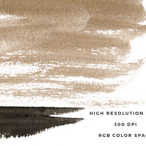 Black and Gold Watercolor Splash Clipart, Paint Splatter, Brush Strokes ...