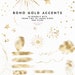 Boho Gold Sun Stars Sparkle Clipart Overlay, Brush Stroke Sublimation ...