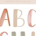 Buy Neutral Alphabet and Numbers Print, Boho Alphabet Poster, PRINTABLE ...