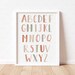 Neutral Alphabet Poster, Boho Alphabet Print, PRINTABLE Wall Art ...