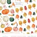 Pumpkin Fall Leaves Digital Paper Pack, Watercolor Autumn, Thanksgiving ...
