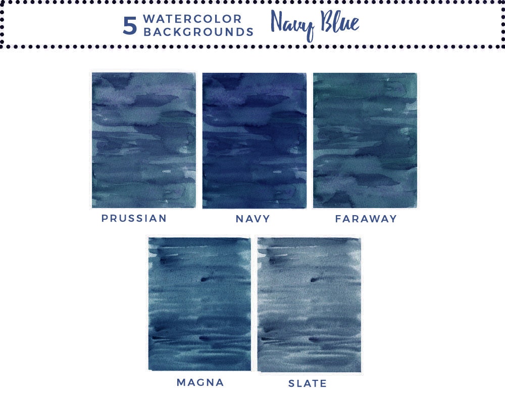 Navy Blue Watercolor Background, Navy Watercolour Clipart, Abstract ...