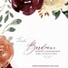 Burgundy Watercolor Floral Frames Card Borders Backgrounds, Fall ...