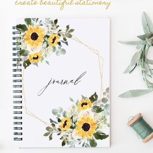 Watercolor Sunflowers Babys Breath Clipart, Rustic Fall Flowers Clip ...