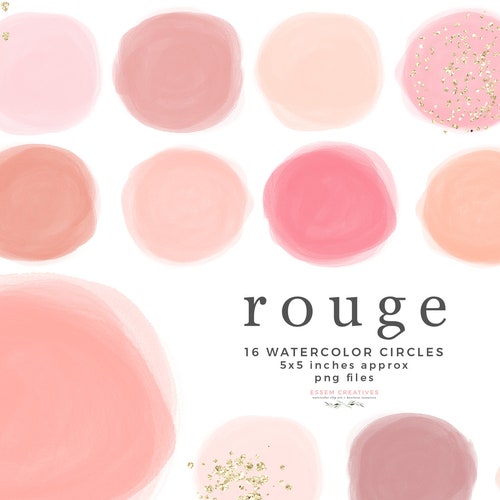 Neutral Instagram Story Highlight Watercolor Circles Clipart - Etsy