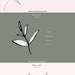 Line Art Leaves Clipart Illustration, Botanical Greenery Foliage ...