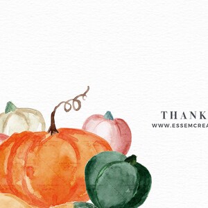 Watercolor Pumpkins Clipart, Halloween Thanksgiving Clipart, Autumn ...