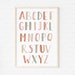 Neutral Alphabet Poster, Boho Alphabet Print, PRINTABLE Wall Art ...