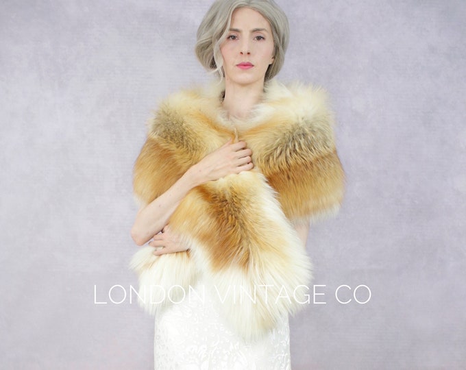 Vintage Red Fox Fur Stole {vintage Fox Fur/real Fox Fur/fox Fur Scarf ...