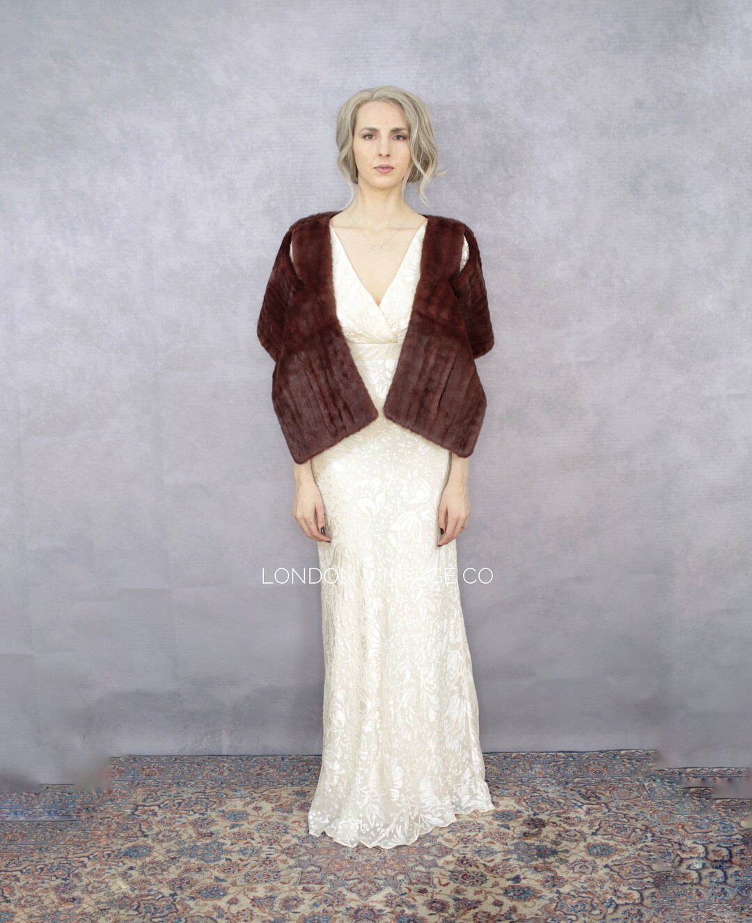 1950s-1960s Red Ermine Fur Stole {real Ermine Fur/vintage Fur/mink Fur ...