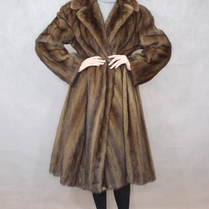 Size M | Vintage Dark Brown Mink Fur Coat {vintage Mink Fur/real Mink ...