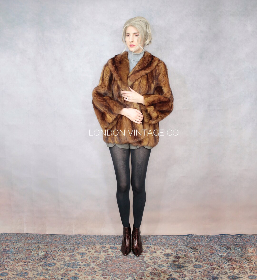 Size S Vintage Sable/marten Fur Coat real Fur Coat/vintage - Etsy