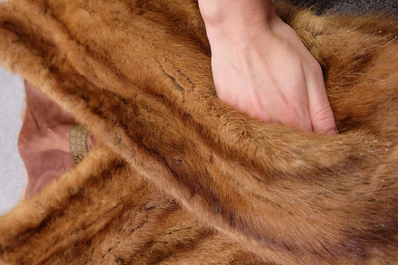 1940s-1950s Mink Fur Stole vintage Mink Fur/real Fur/mink Fur - Etsy