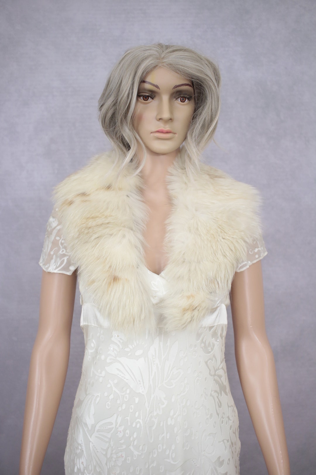 Vintage Arctic Fox Fur Collar {vintage Fox Fur/real Fox Fur/fox Fur ...