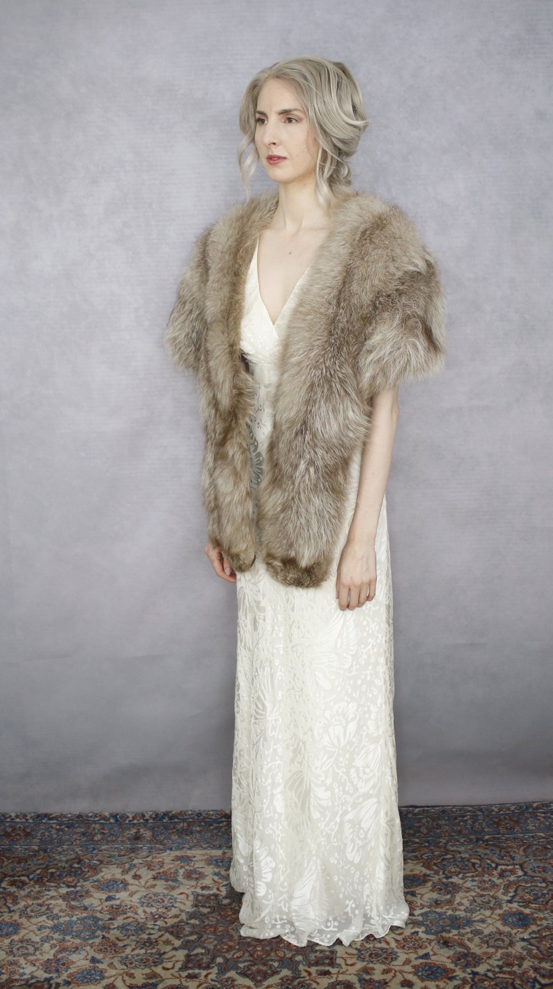 1950s-1960s Dark Amber Fox Fur Stole vintage Fox Fur/real Fox | Etsy UK