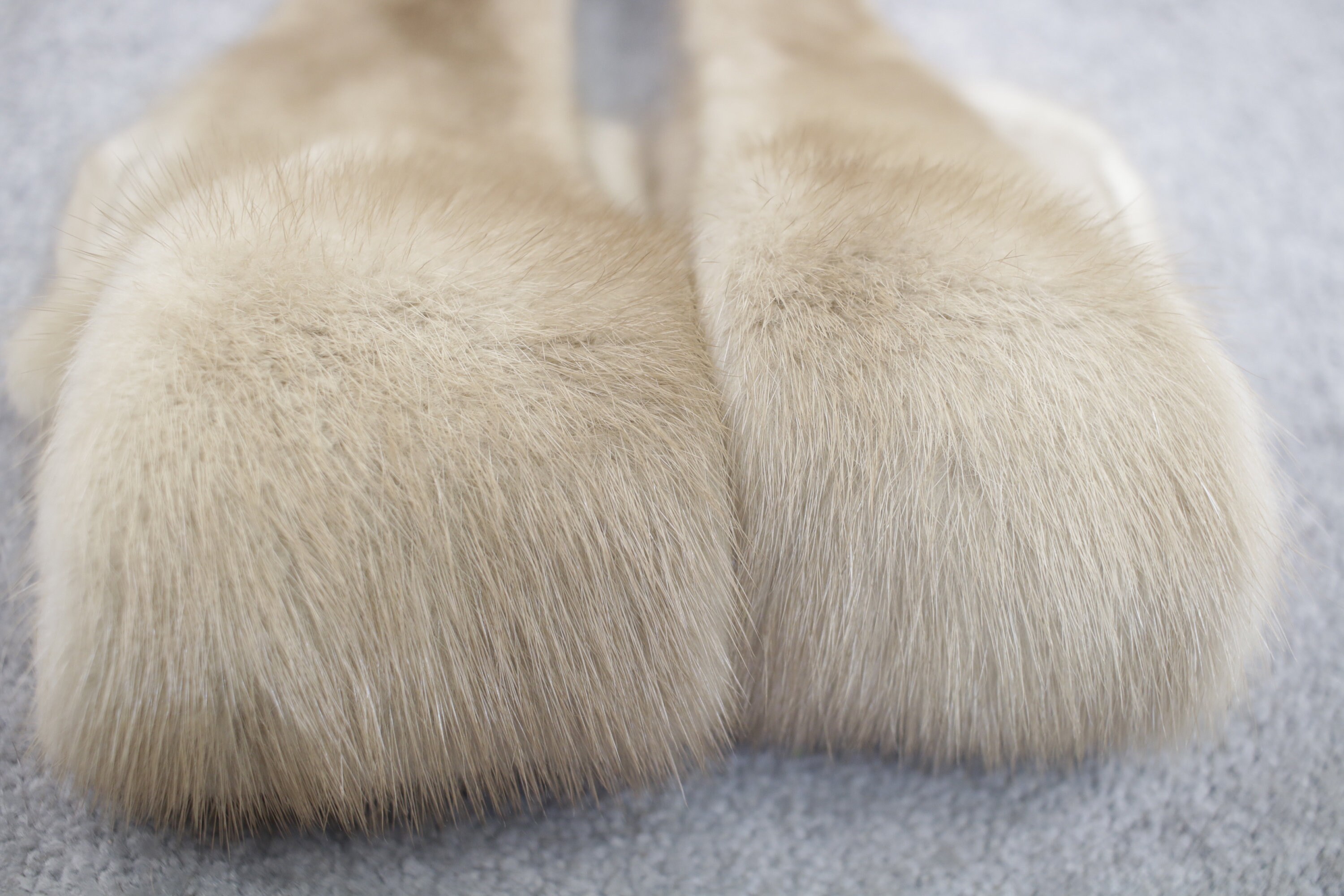 1950s-1960s Blonde Mink Fur Collar {vintage Mink Fur/real Mink Fur/mink ...