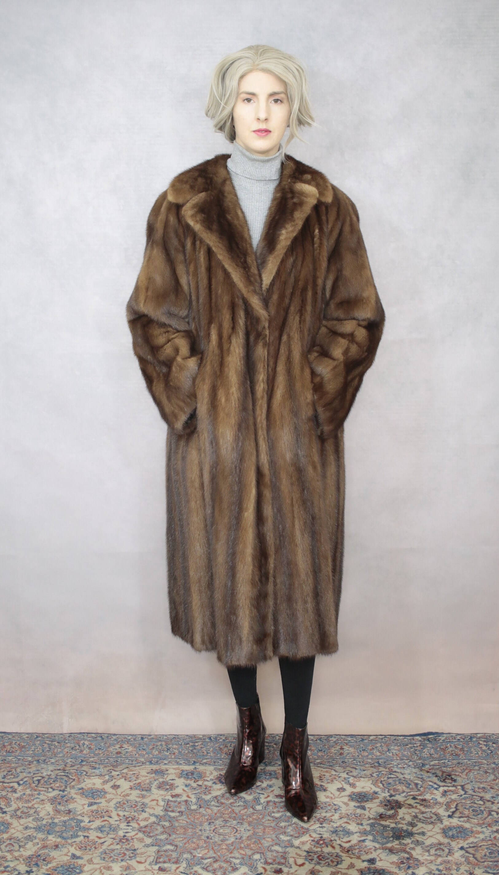 Size M Vintage Dark Brown Mink Fur Coat vintage Mink - Etsy UK