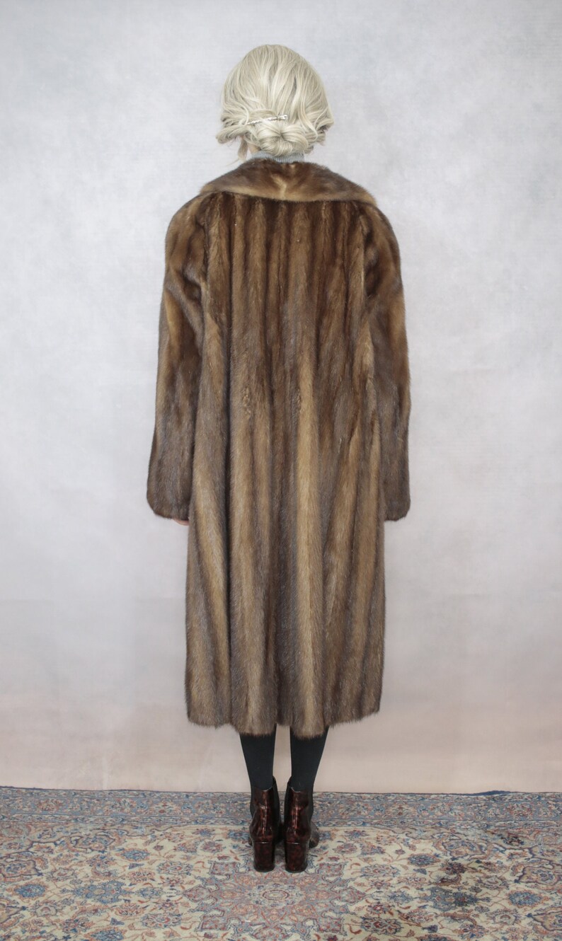 Size M Vintage Dark Brown Mink Fur Coat vintage Mink - Etsy UK